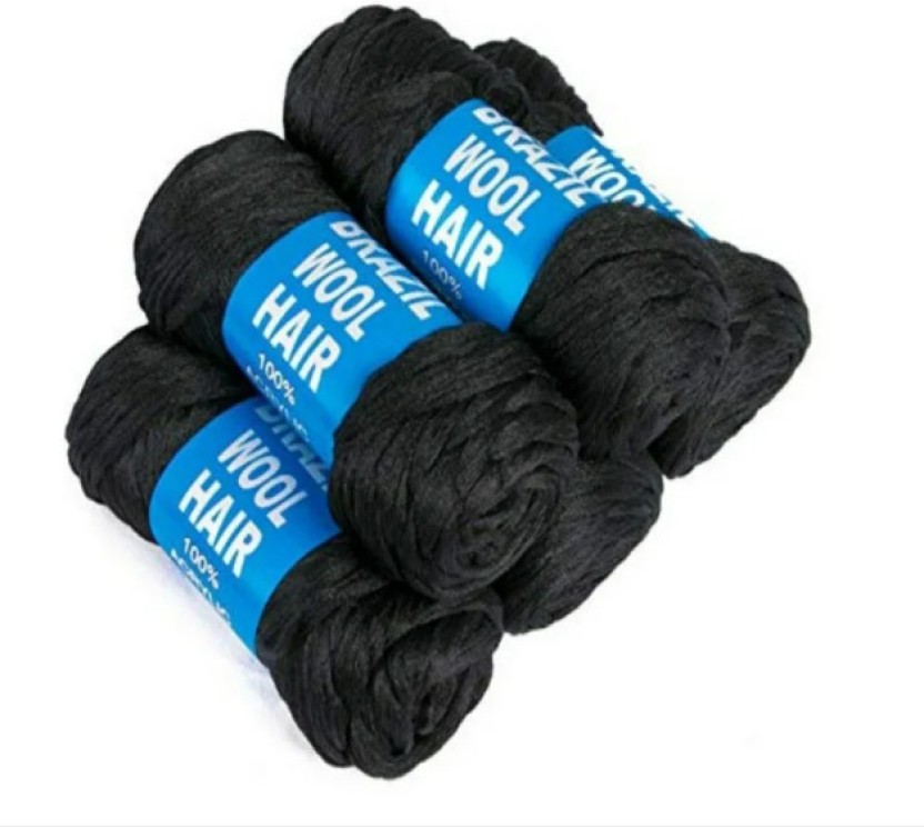 SL 100g Brazilian hair pack of 6 Brazilian wool, 100g Hair Extension ...