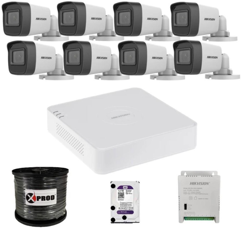 Hikvision 1080p HD Indoor & Outdoor Security Camera with Night Vision ...