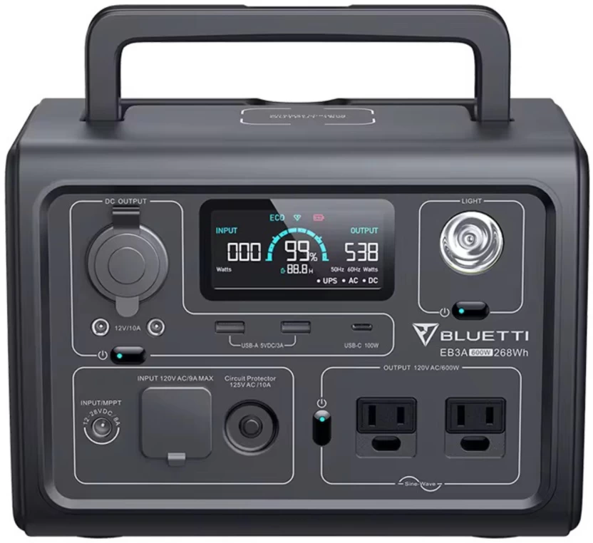 Bluetti Portable power station 600W rechargeable generator Pure Sine ...