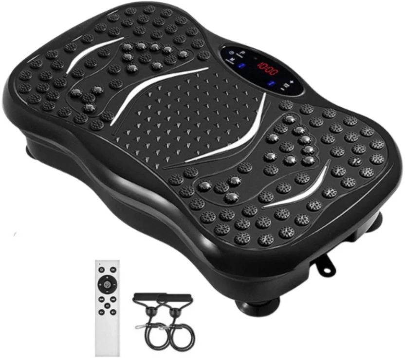 HOME GYM Vibration Plate Exercise Machine with Resistance Bands and ...