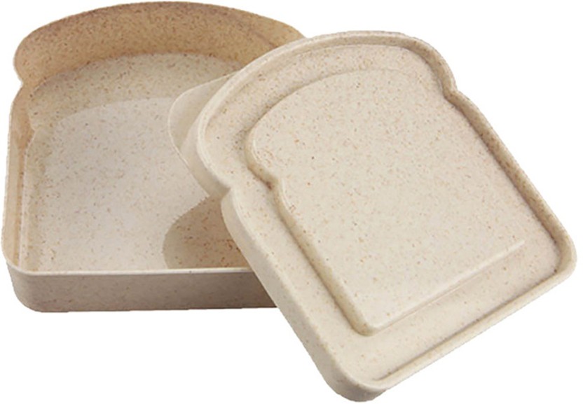 Huanix Silicone Sandwich Toast Bento Box With Handle,True Color Lunch ...