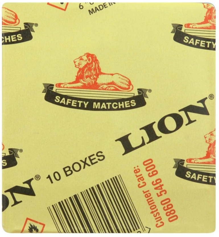 Lion Cardboard Container Wood Match Box | Makro