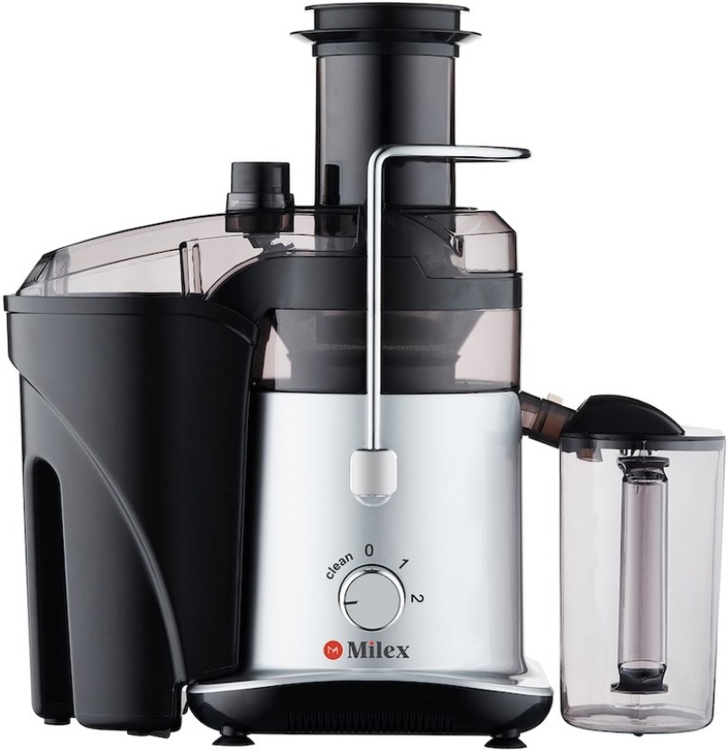 Milex Power Juicer + 7 Day Detox Plan 1200 W Juicer (1 Jar, Silver) | Makro