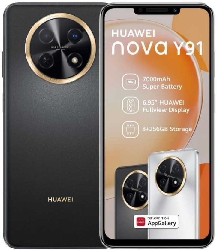 Huawei Nova Y91 (Mystic Black, 256 GB) | Makro