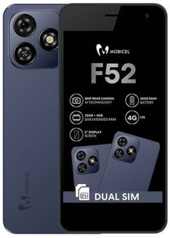 Mobicel F52 4G Dual Sim 32GB - Grey (Grey, 32 GB) | Makro