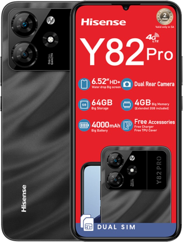 Hisense Y82 Pro (Black, 64 GB) | Makro