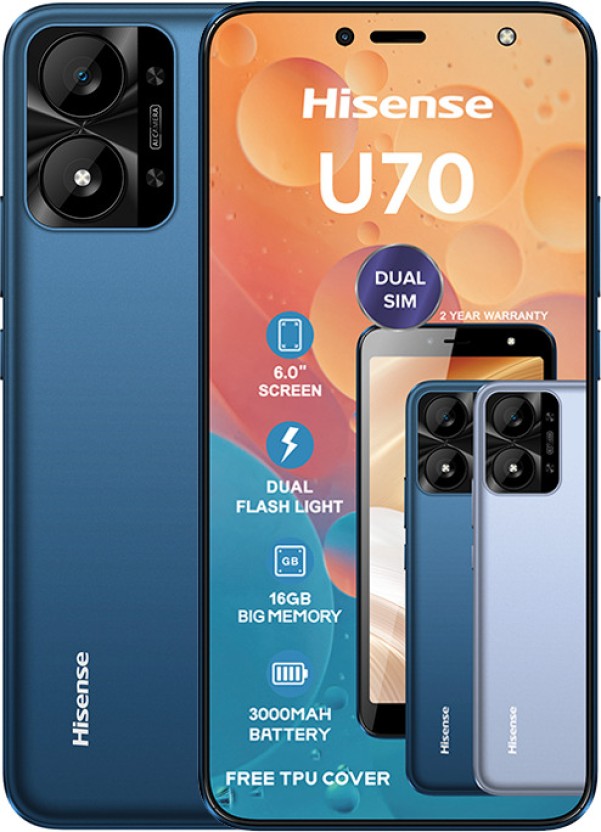Hisense U70 3G Dual Sim 16GB (Blue, 16 GB) | Makro