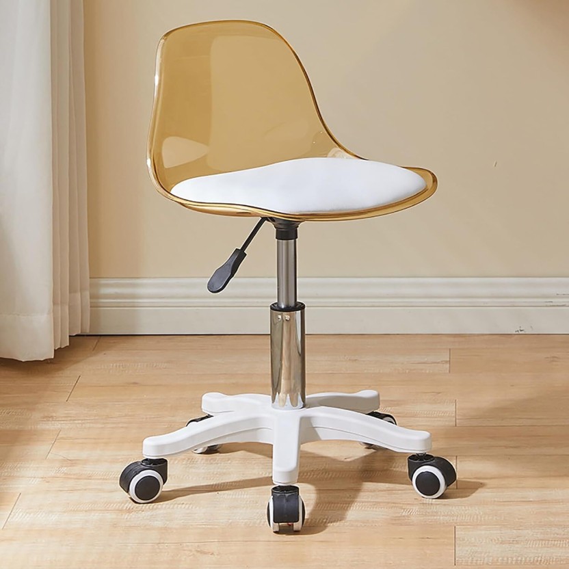 Fur House Modern Adjustable Height Plastic Seat Study Chair With Wheels ...