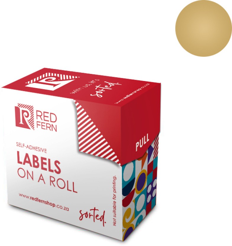 Redfern Labels C13 Round Colour Code Rolls Self-Adhesive Paper Label ...