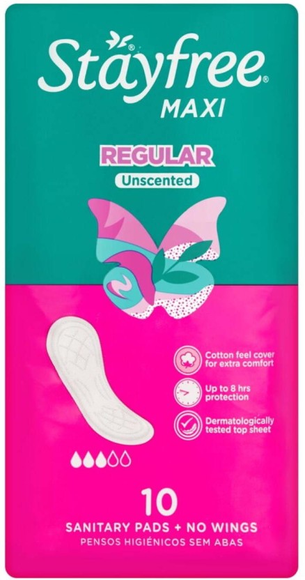 Stayfree Maxi Thick Sanitary Pads Unscented No Wings Maxisize Sanitary ...