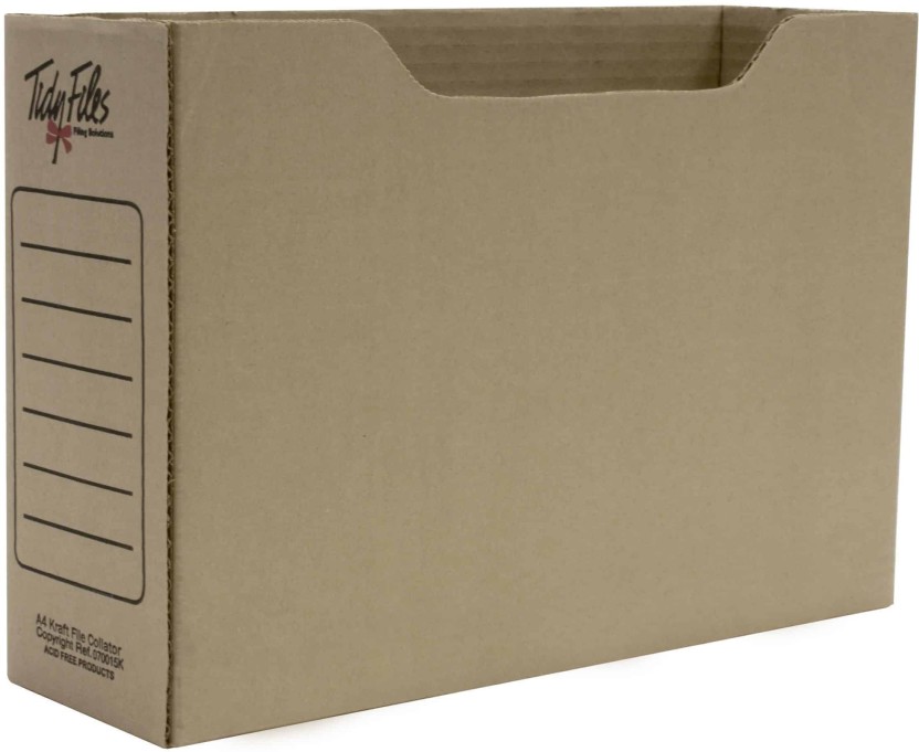 TIDY FILES T070015K FILE COLLATOR - KRAFT - A4 10's Storage Box | Makro