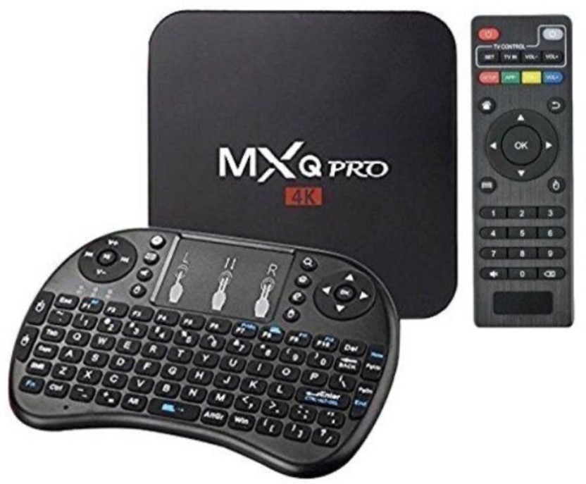 Android TV Box - MXQ Pro 4K 5G HD TV Box + Mini Backlit Keyboard ...