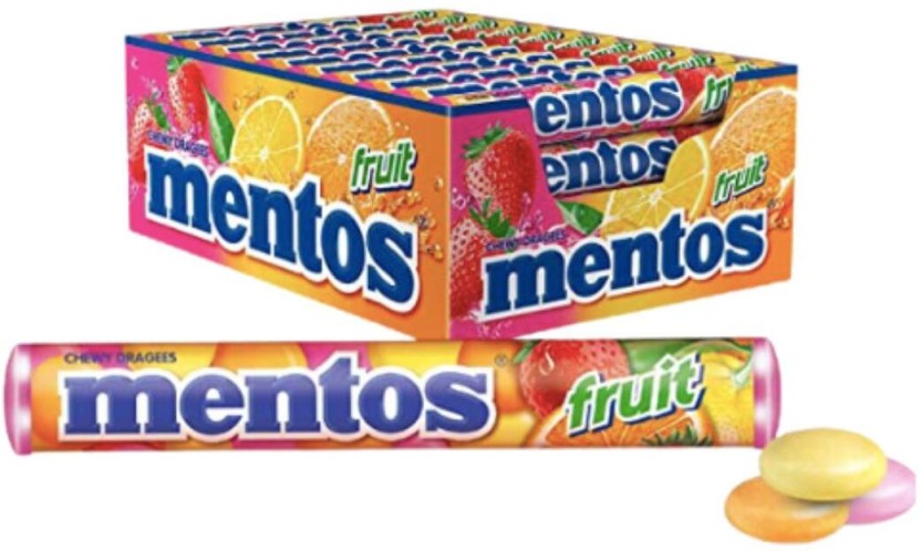 Mentos Fruit Flavoured Sweets Chews Box | Makro