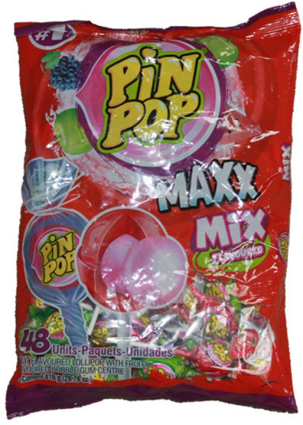 PIN POP Pin Pop Maxx Mix – Flavour Lollipops (48-Pack) Pouch | Makro