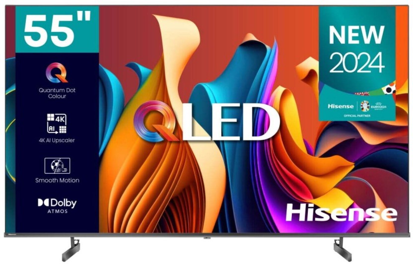 Hisense 139 cm (55 inch) QLED QHD VIDAA Flat-Panel TV, Smart TV | Makro