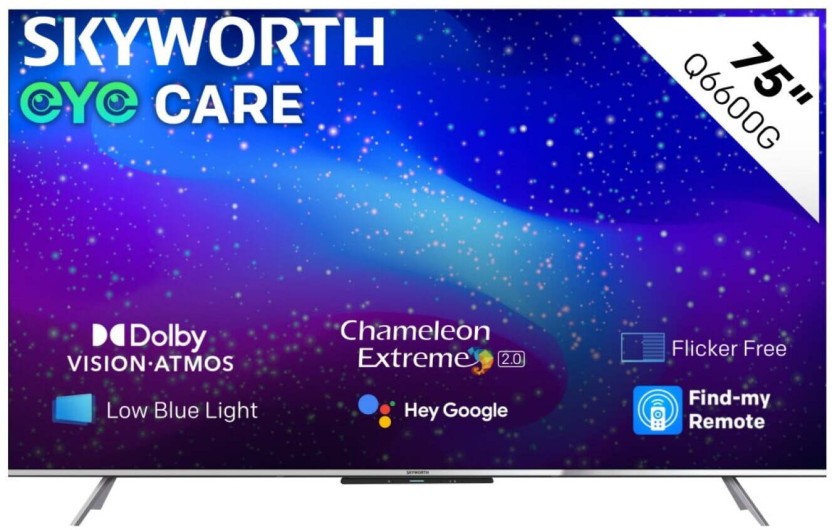 Skyworth 190 cm (75 inch) QLED Ultra HD (4K) Google Smart TV | Makro