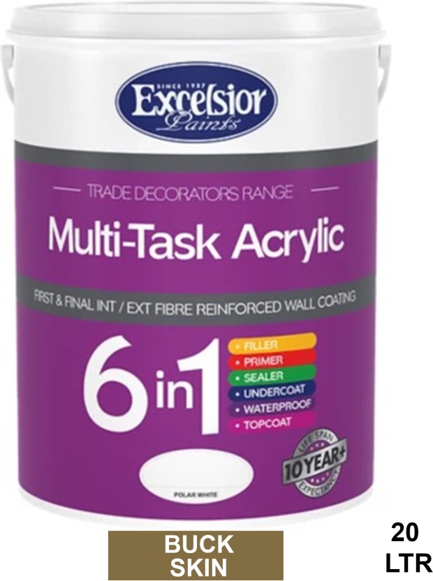 Excelsior Paints 6 In 1 Multitask Acrylic Pastel Base Functional Wall ...