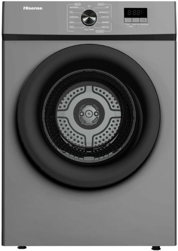 Hisense 8 kg Vented Tumble Dryer DV1W801UT - Grey, Black | Makro