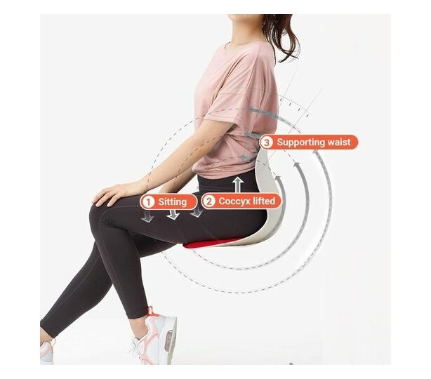 Curble Wider Seated Posture Corrector And Lumbar Support | Makro