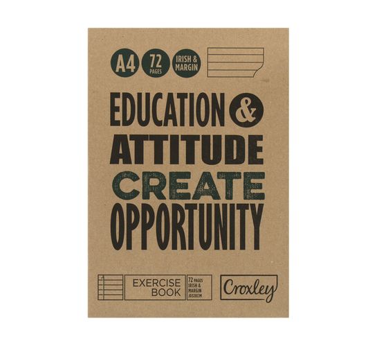 Croxley A4 Exercise Book Irish & Margin 72-Page | Makro