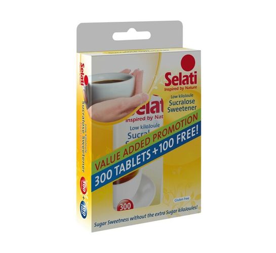 Selati Sweetner Tablets (1 x 300's + 100) | Makro