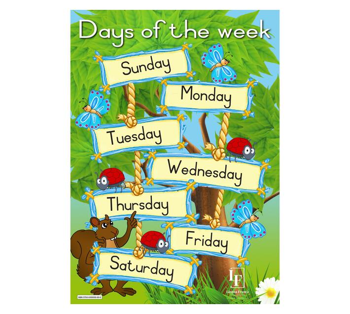 Days Of The Week Wall Charts Pinterest