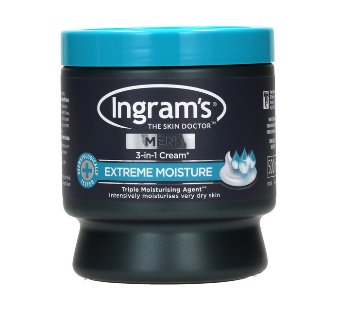 Ingram's Body Cream For Men Extreme Moisture (1 x 500ml) | Makro