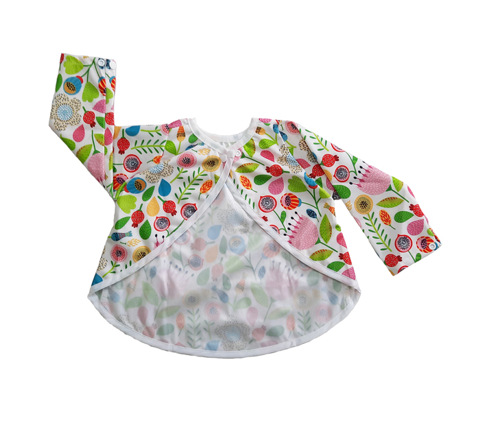 Long Sleeve Bib Apron - Flower | Makro