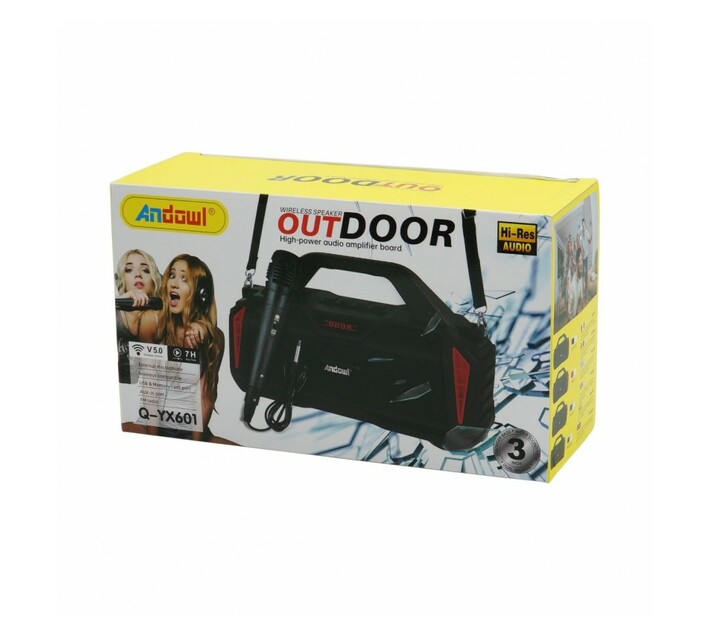 Bluetooth Speaker with Microphone for Karaoke Andowl Q-YX601 | Makro