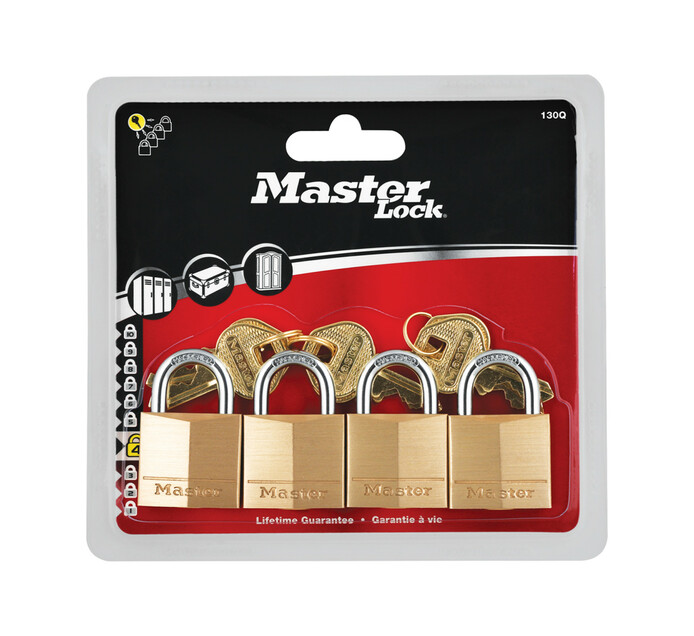 Master Lock 30mm Master Lock KA 30mm 4 Pack Brass | Makro