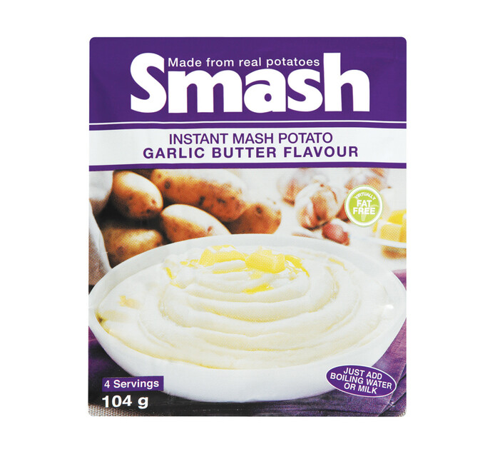 Smash Instant Mash Potato Garlic & Butter (40 x 104g) | Makro