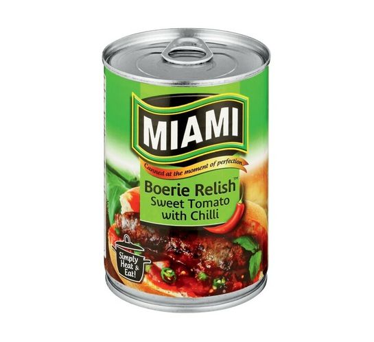 Miami Boerie Relish (All Variants) (1 x 450g) | Canned Tomato ...