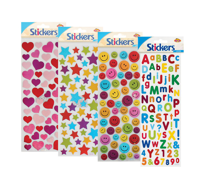 Laser Stickers (Pack of 4) | Makro