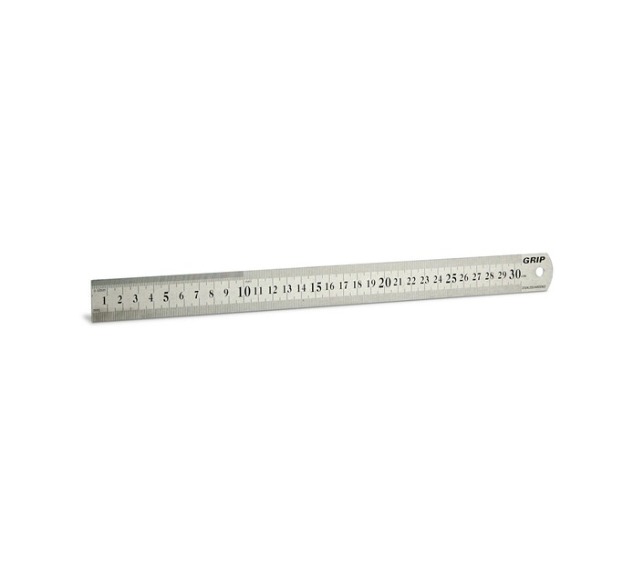 Grip Grip Ruler Stainless Steel - 300mm | Rulers & Squares | Measuring ...