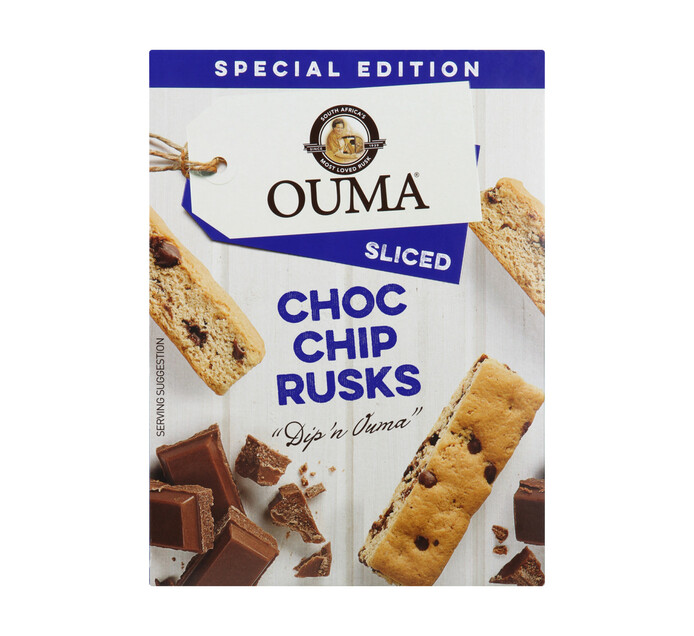 Ouma Ouma Sliced Rusks Choc Chip (12 x 450g) | Makro