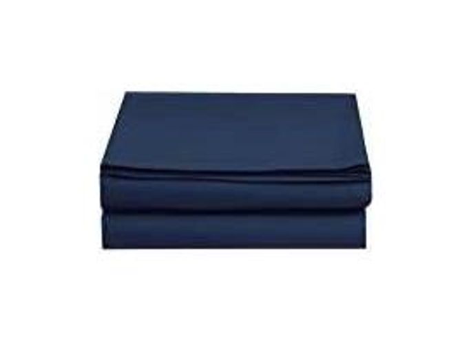 Three Quarter Fitted Sheets Navy Cream T300 100 Cotton | Makro