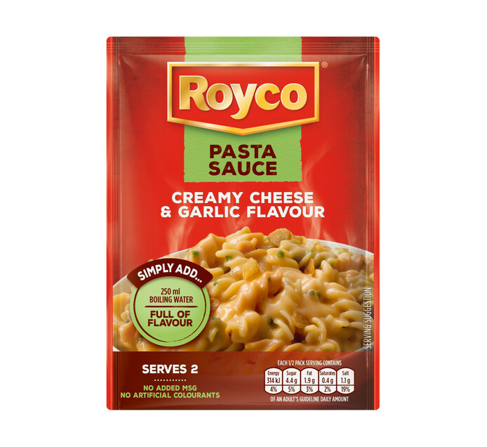 Royco Regular Pasta Sauce Cream Cheese And Garlic (1 x 45g) | Makro