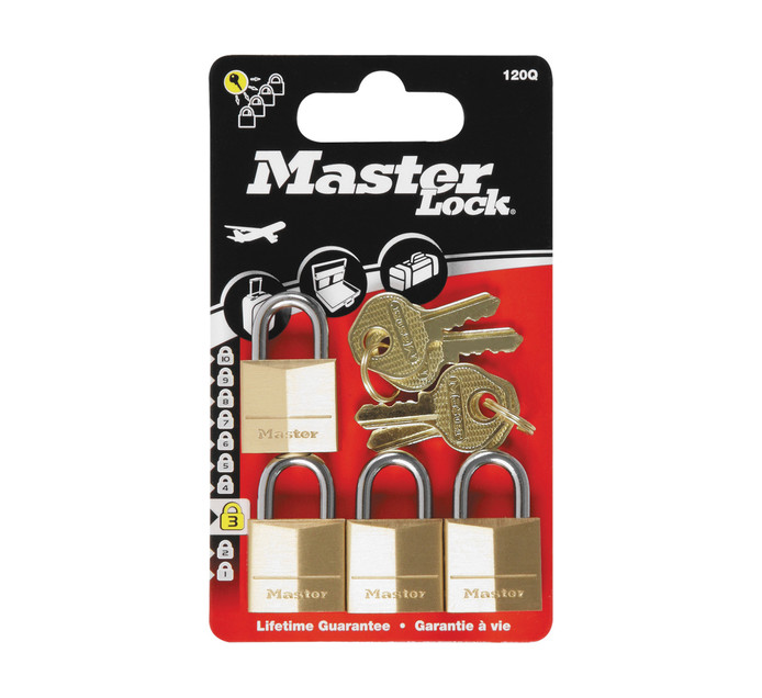 MASTER LOCK KA BRASS LOCK 20MM 4PK | Padlocks | Padlocks | Door Locks ...