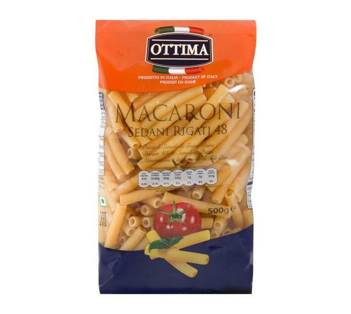 Macaroni Sedani Rigate Pasta 2x500g | Makro