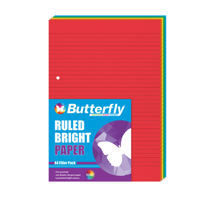 Butterfly A4 Ruled Paper (100 Sheet) | Makro