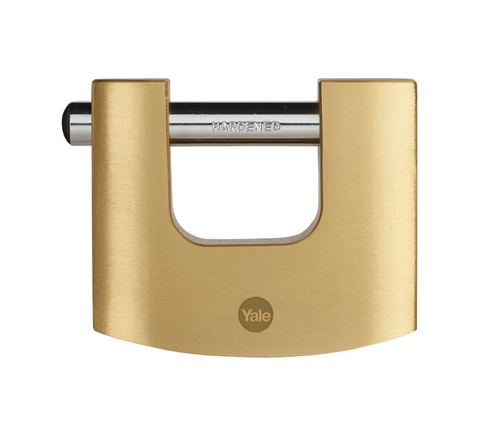 Yale 80 mm Brass Shutter Padlock | Makro