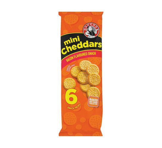 Bakers Mini Cheddars Bacon (6 x 33G) | Makro