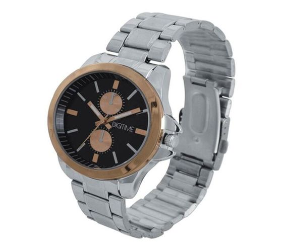 Digitime Atlas [Silver & Rosegold] Watch | Makro