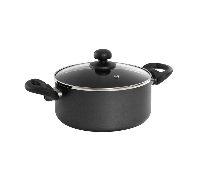 Primaries 20 cm Non-Stick Pot with Glass Lid | Makro