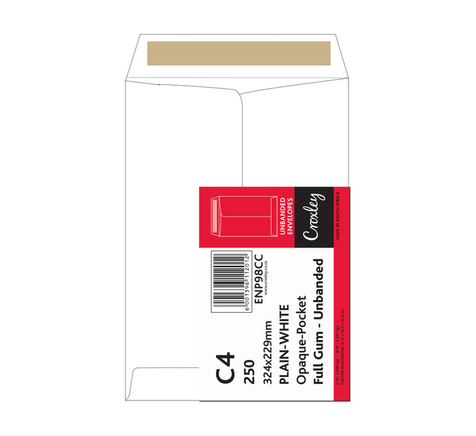 Croxley C4 Windown Envelope White | Makro