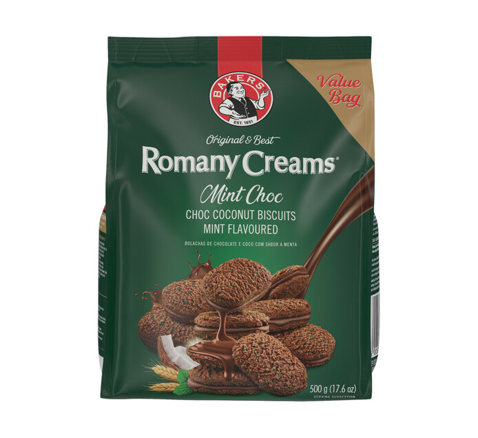 Bakers Romany Creams Mint Choc (12 x 500g) | Makro