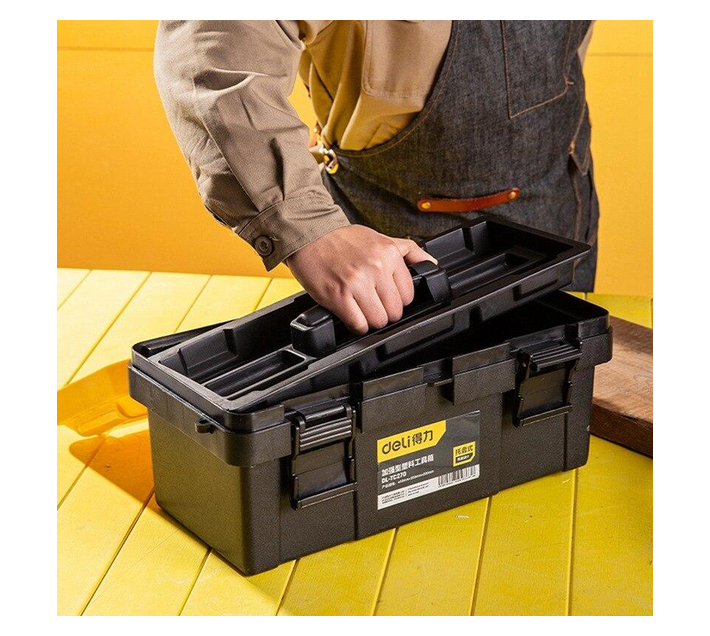 Deli Reinforced Plastic Multifunctional Storage & Tool Box - DL-TC270 ...