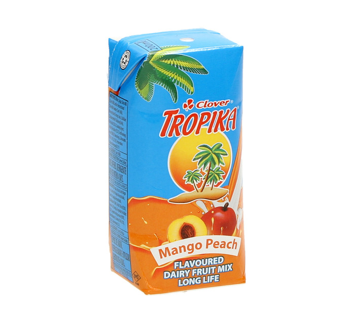 CLOVER TROPIKA EAZY 200ML, MANGO PEACH | L/life fruit juice | Long Life ...