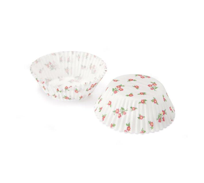72 x Eddingtons Medium Paper Cup Cake Cupcake Muffin Cases White & Red ...