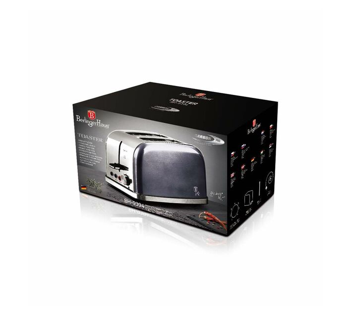 Berlinger Haus 2-Slice Stainless Steel Toaster - Carbon Pro | Makro